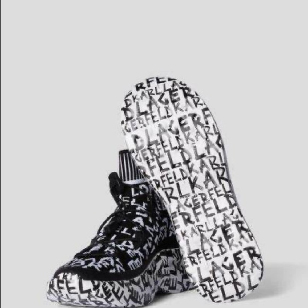 Karl Lagerfeld Skyline Graffiti Pull On Sneaker - Gem